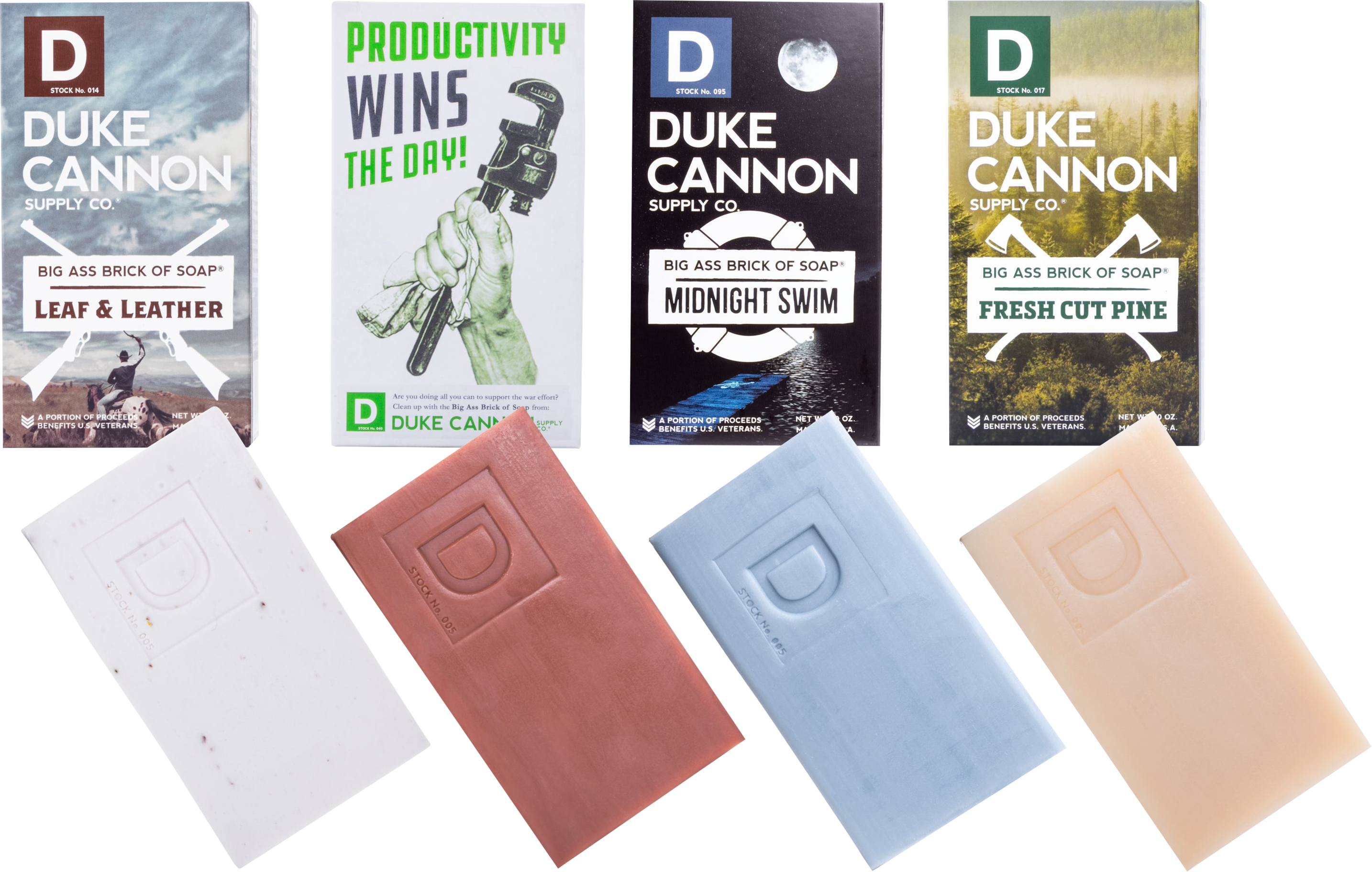 Duke Cannon Supply Co. Big Ass Brick of Soap 4-Bar Scented Soap Bundle ...